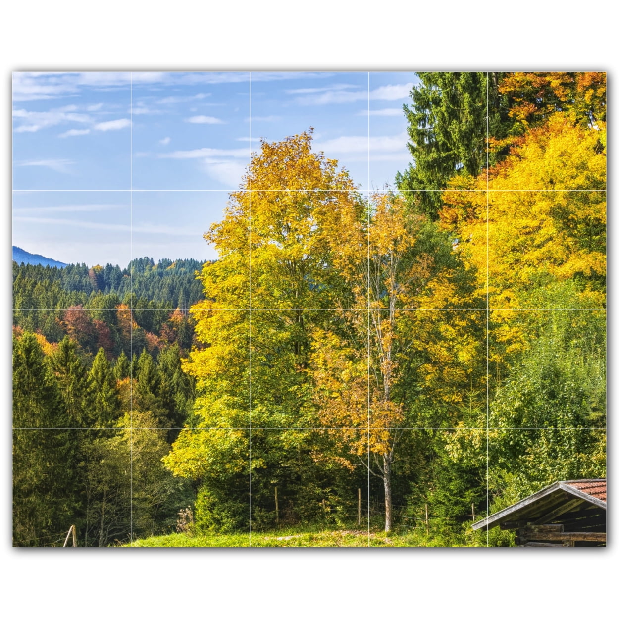Picture-Tiles.com: Trees Ceramic Tile Wall Mural WAL501029-54M. 30"W x ...