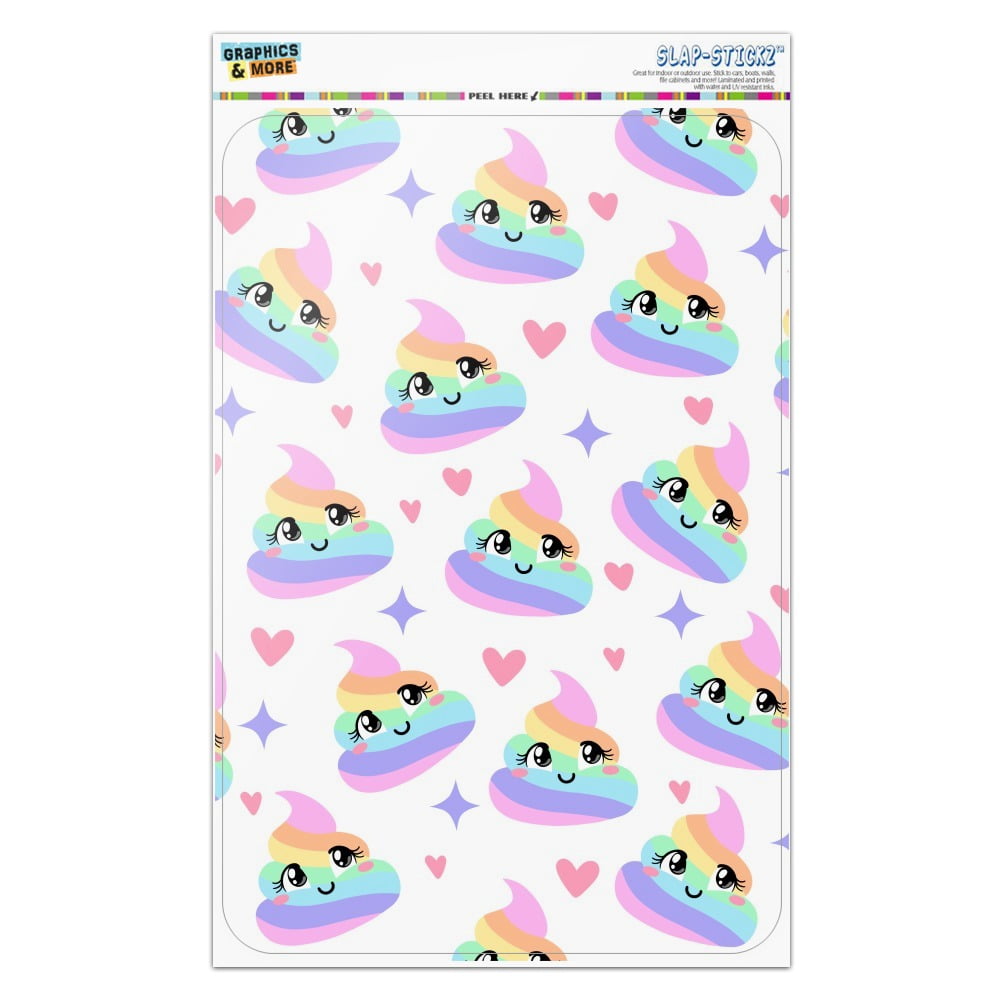 Cute Rainbow Poop Pattern Home Business Office Sign - Walmart.com