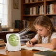 Battery Powered Desktop Mini Fan, AA Battery Operated Small Electric ...