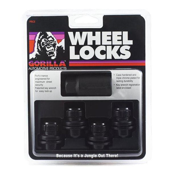 Gorilla 73631TBC Black Chrome Mag Seat Short Mag Wheel Locks - Walmart.com