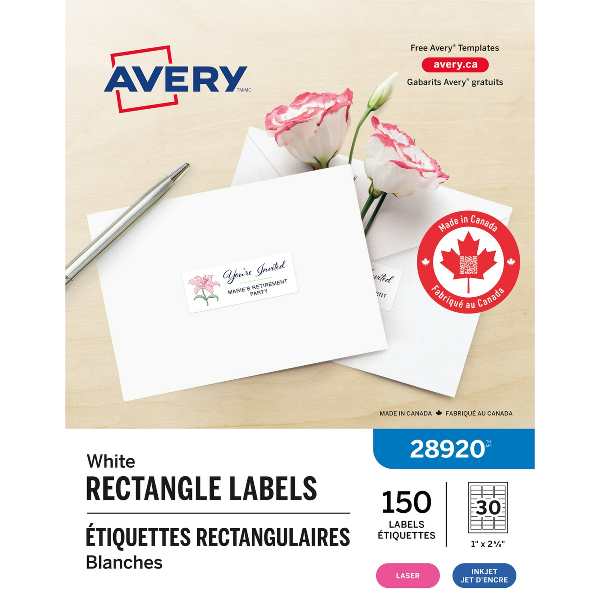 Click here for Avery White Rectangle Labels With Sure Feed Techno... prices