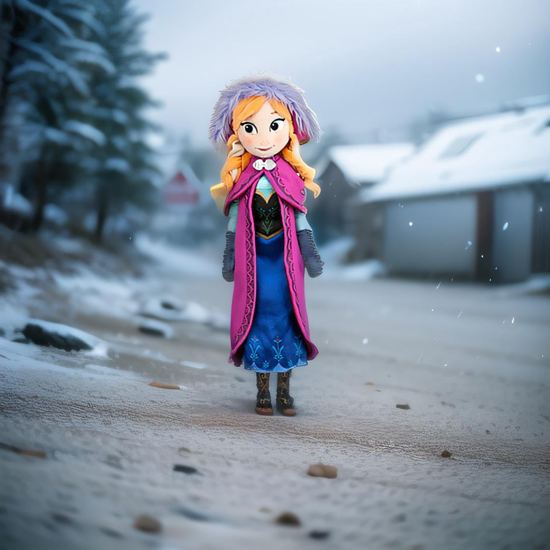 Cute Frozen Snow Queen Elsa Stuffed Doll Princess Anna Elsa Doll Girl ...