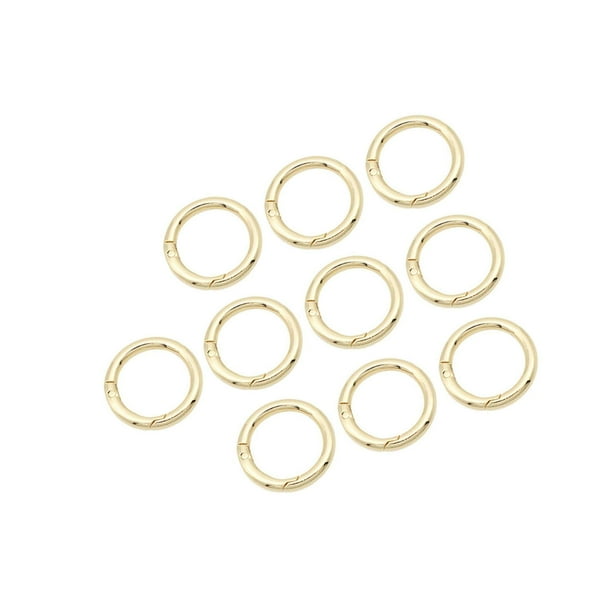 10 Pieces Spring Rings Round Carabiner rings Carabiner heavy duty 3 ...