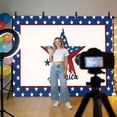12x8ft Photo Backdrop, Independence Day Soft Polyester Backdrop ...
