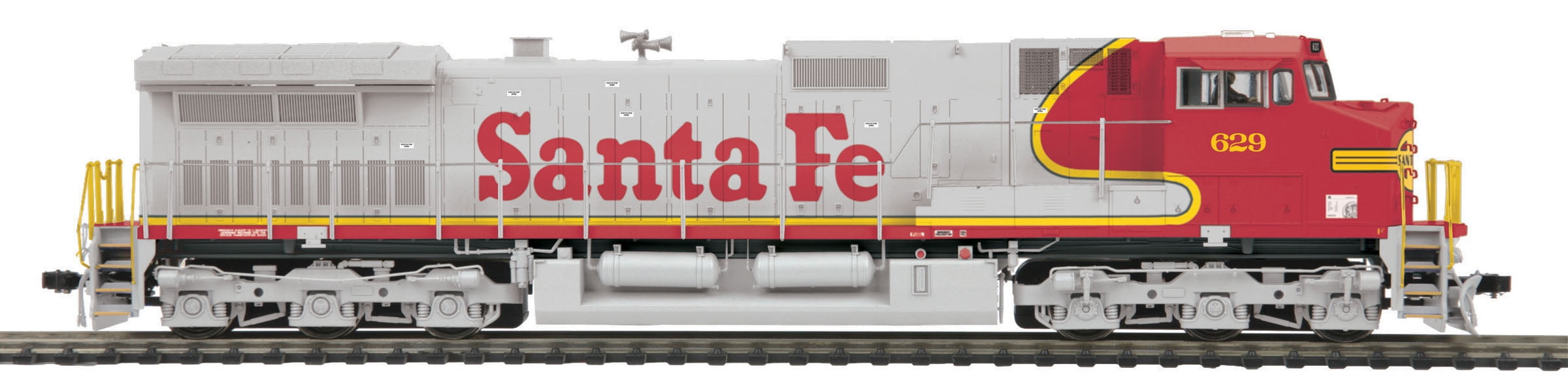 MTH 80-2304-1 HO Santa Fe Dash-9 Diesel Engine with Proto-Sound 3 #629 ...