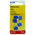 Bussmann Series 5 Count ATM / Mini, 15 Amp, Automotive Fuse Pack, BP ...