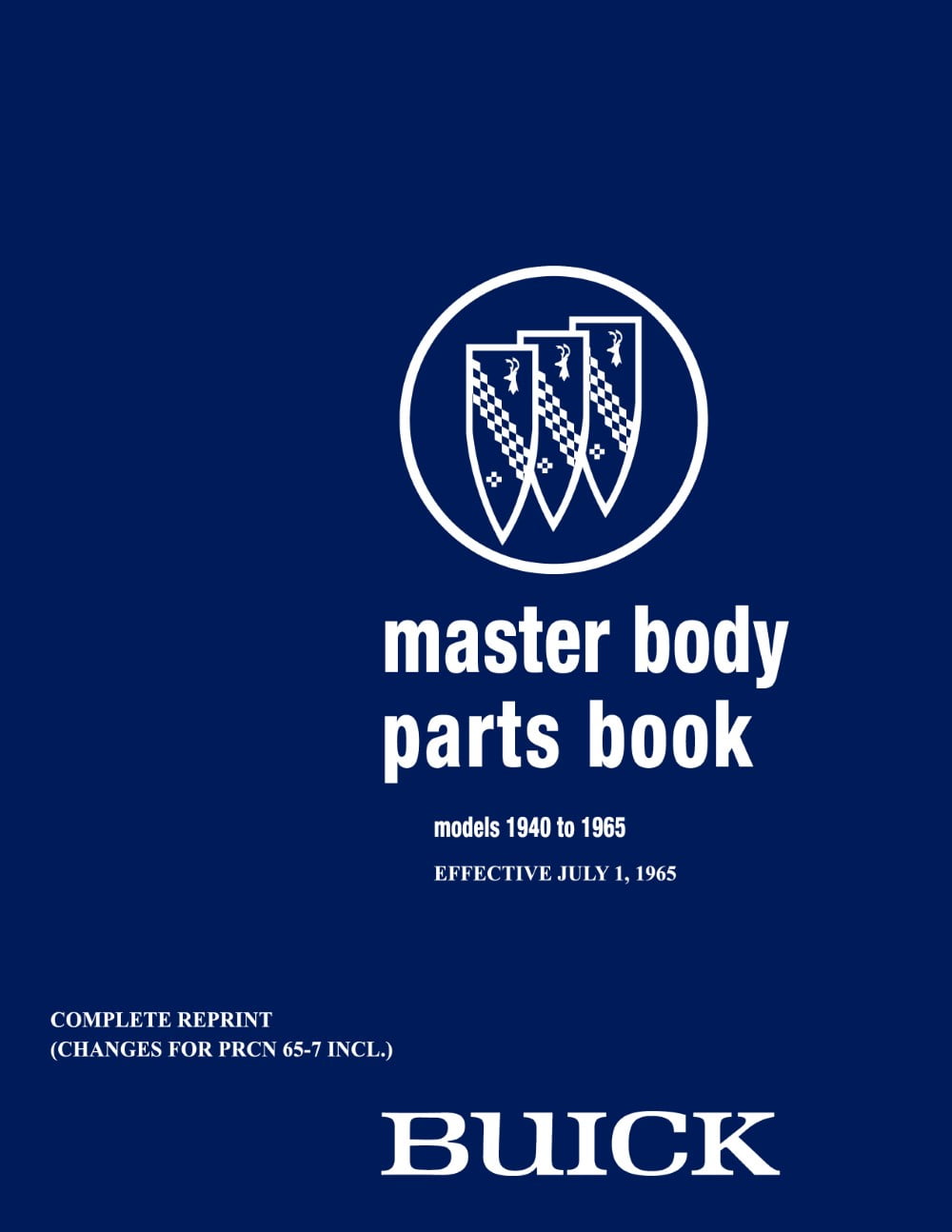 Detroit Iron OEM 1954 - 1964 Buick Dealer Master Body Parts Book ...