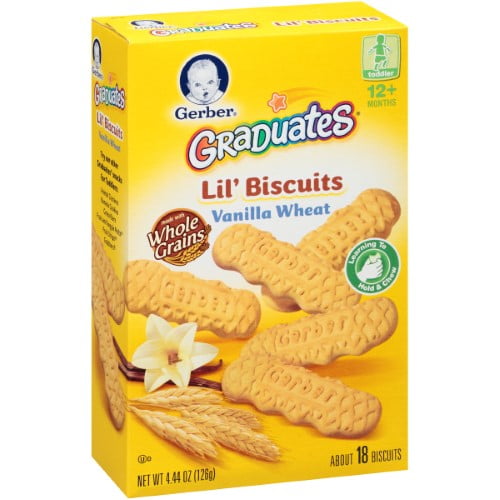 Gerber Lil' Biscuits Vanilla Wheat - Walmart.com
