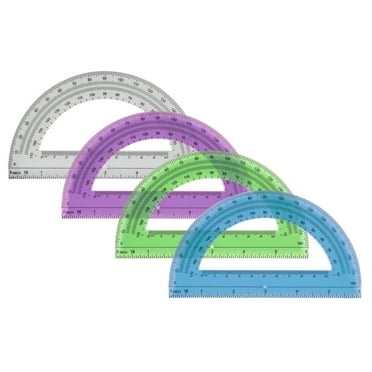 Helix Acrylic Protractor, Semi-Circle - Walmart.com