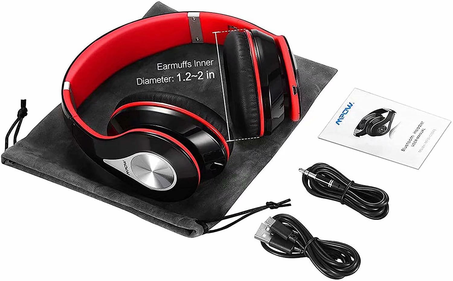 Buy Mpow 059 Bluetooth Headphones, Upgrade 65H Playtime Bluetooth 5.0 ...