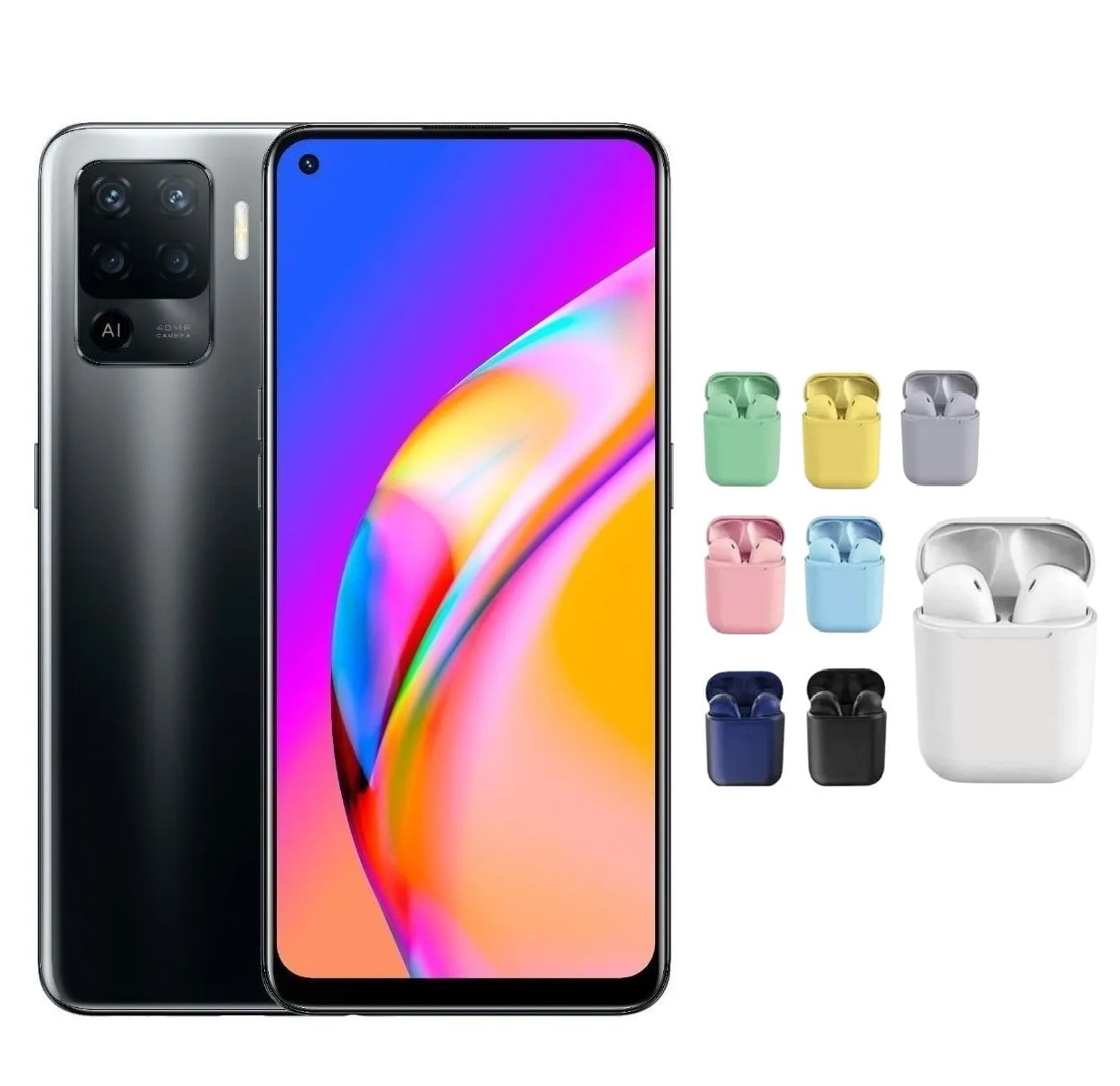 Oppo Reno5 Lite Dual Sim 128 Gb Negro 6 Gb Ram + Audífonos Micrófono ...