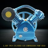 5.5HP V Type Twin Cylinder Air Compressor Pump Head, Double Stage, High ...