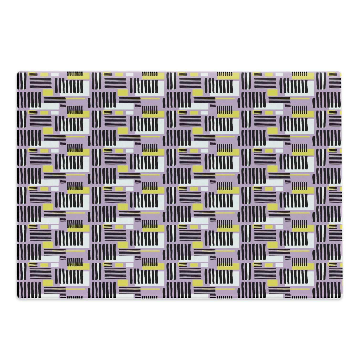Geometric Cutting Board, Abstract Modern Pattern with Grunge Stripes ...
