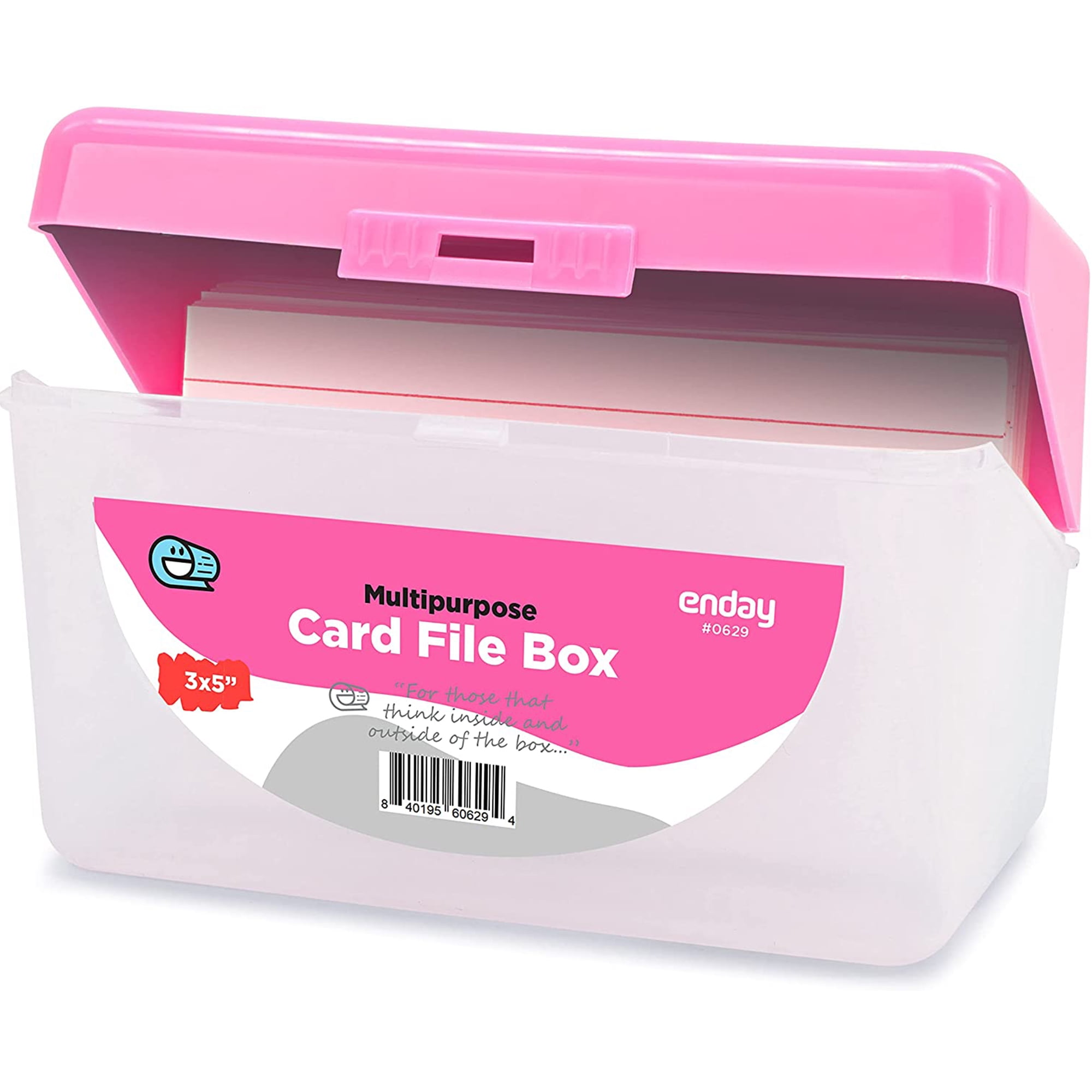 Enday Card Holder Box for Index, Note and Blank Flash Cards Office and ...