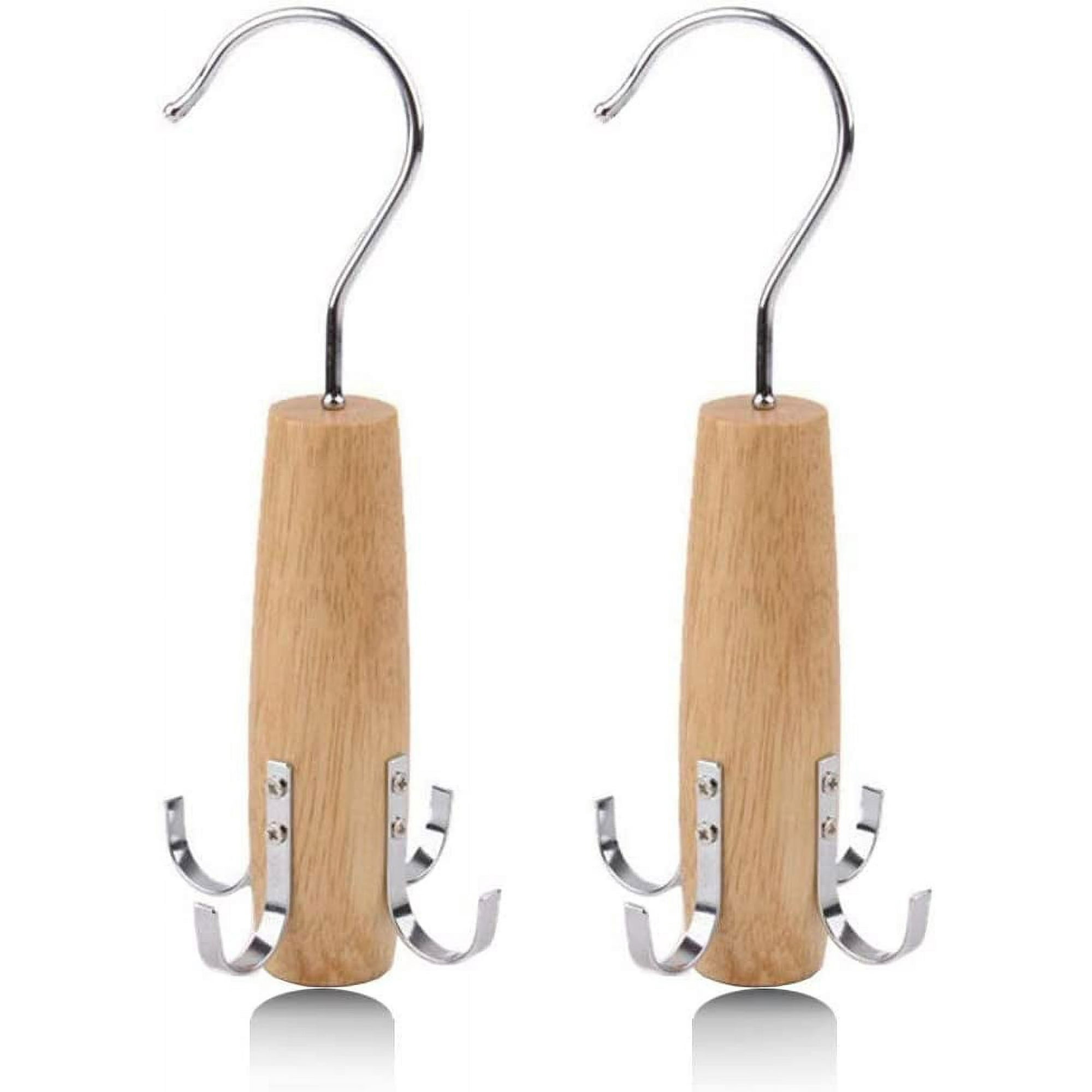 Click here for Mikewe Natural Wooden Belt Hanger 2 Pack  Smooth F... prices