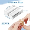 25 Pcs Acrylic Card Holders,1.2 Inch Name Card Holder Stands,Clear ...