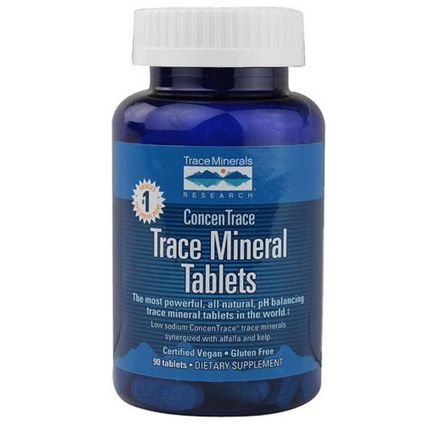 Trace Minerals ConcenTrace Tablets, 90 Ct - Walmart.com - Walmart.com