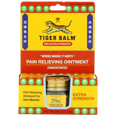 Tiger Balm Red EXTRA STRENGTH Pain Relieving Ointment - Muscle Relief ...
