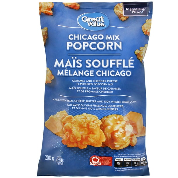 Great Value Chicago Mix Popcorn, 200 g - Walmart.ca