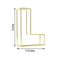 Balsa Circle 8" Gold L Metal 3D Wire Alphabet Number Sign Wedding Party ...