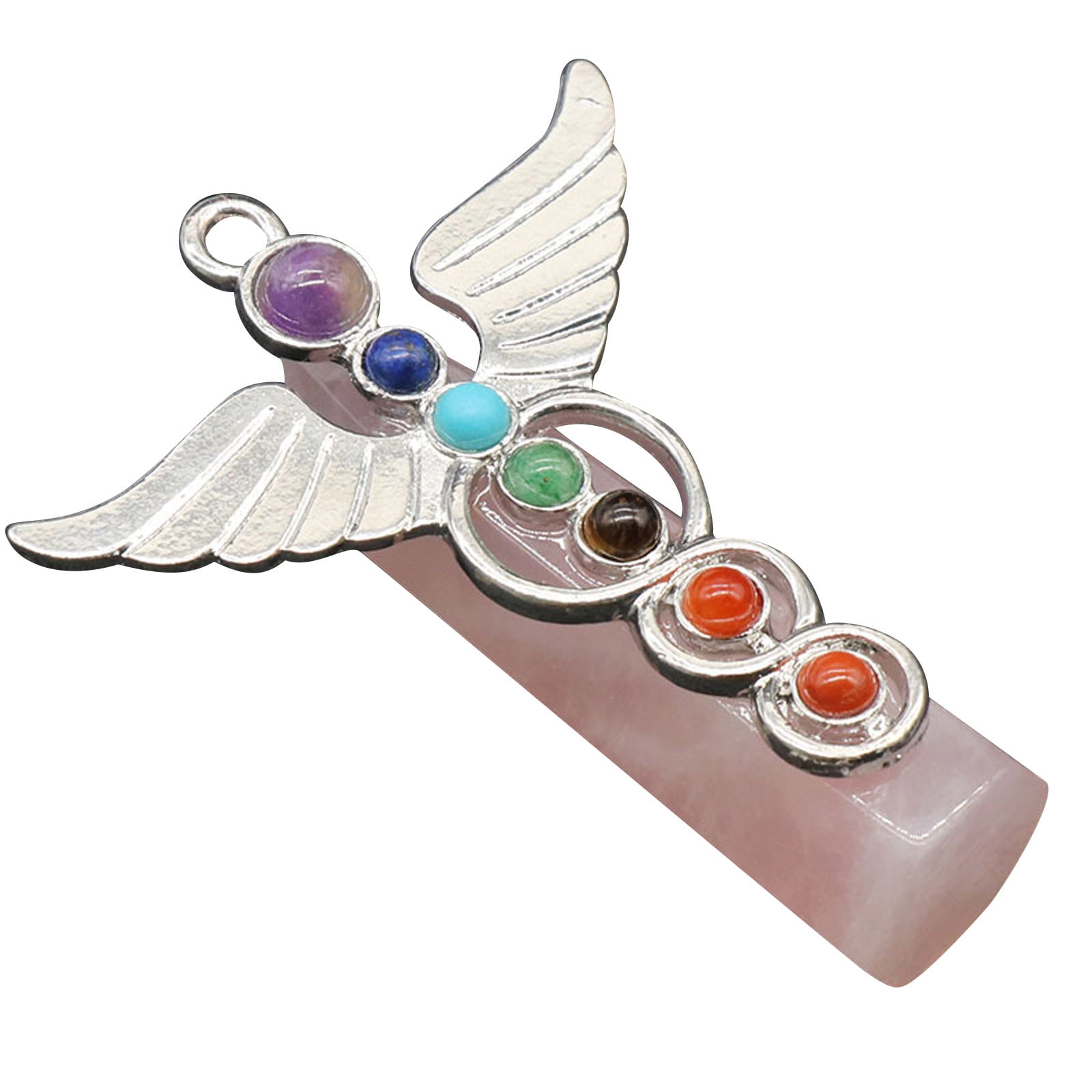 VerPetridure Crystal Hexagon Natural Pink Crystal White Crystal Angel ...