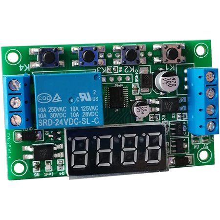 LED Delay Relay Module,Adjustable DC12V 5A LED Delay Relay Module Delay ...