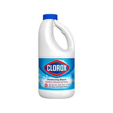 New Clorox Regular Bleach with CloroMax Technology, 43 oz, 6 Bottles ...