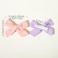 2PCS Fabric Hair Bows Embroidered Flower HairClip For Gentle On Fine ...