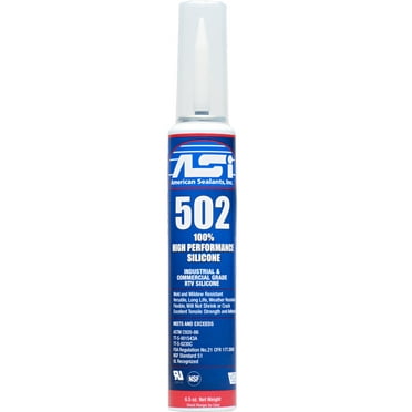 ASI 502 Clear Food Grade 100% RTV Silicone Sealant - 2.8 Oz Squeeze ...