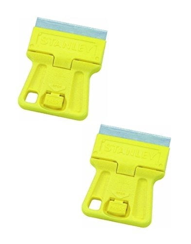 Stanley 28-100 1-3/16" High Visibility Mini Razor blade scraper,yellow ...