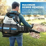 HART 40-Volt Cordless Brushless Backpack Blower Kit (1) 5.0Ah Lithium ...