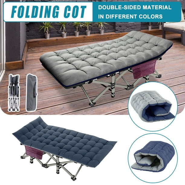 ABORON Folding Camping Cots for Adults Heavy Duty, 28" Extra Wide ...