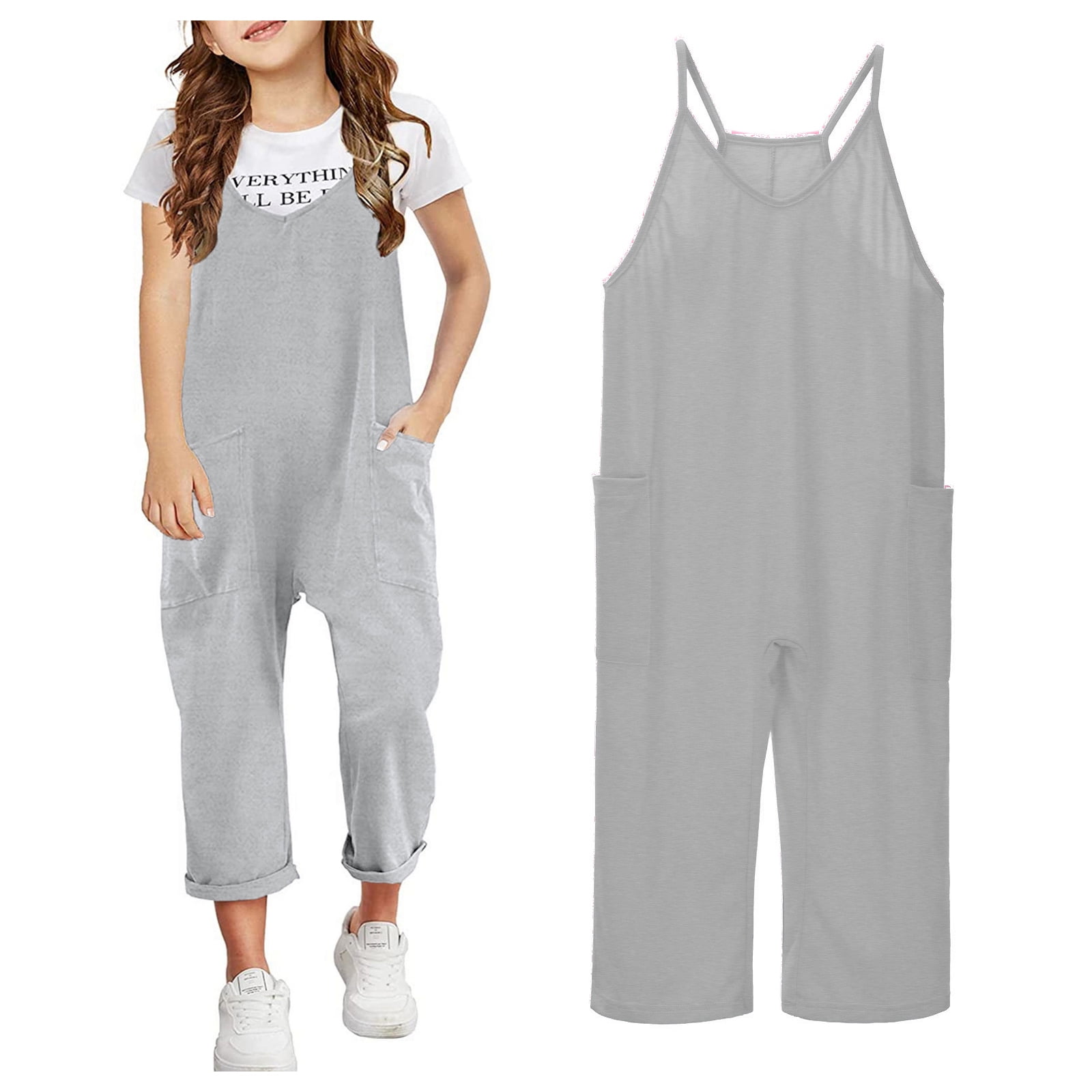 Click here for Wenxiaoo Kids Girls Jumpsuit Sleeveless Spaghetti... prices