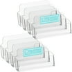 Kantek Clear Acrylic Business Card Holder, Fits 80 Business Cards, 4 ...