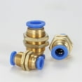 Pneumatic Fitting Tube Connector Fittings Air Quick Water Pipe Push In ...