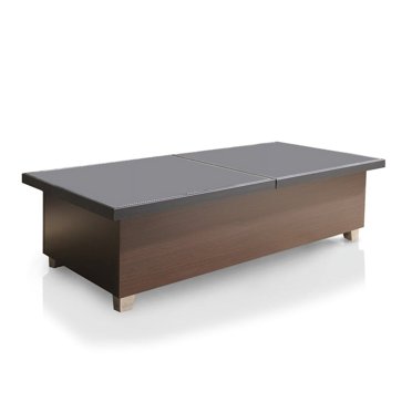 Furniture of America Calloway Wood Square Coffee Table with Storage in ...