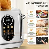 Keenstone Electric 2 Slice Touchscreen Toaster - Stainless Steel with 6 ...