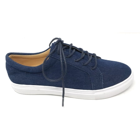 Forever Young - Forever Young Women's Denim Lace Up Sneakers - Walmart ...