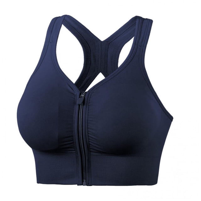 Sports Underwear,Front Zipper Bra,Wire Free Padded Bra,Push Up Bra ...