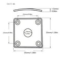 Corrosions Resistant Square Metal Input Plate for Electric Guitars ...
