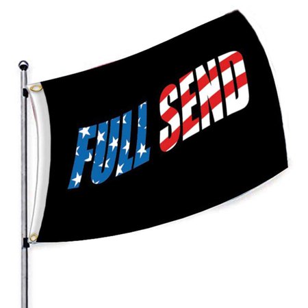 90*150CM/3*5FT FULL SEND Sign Decorative Banner Indoor Outdoor Flag ...