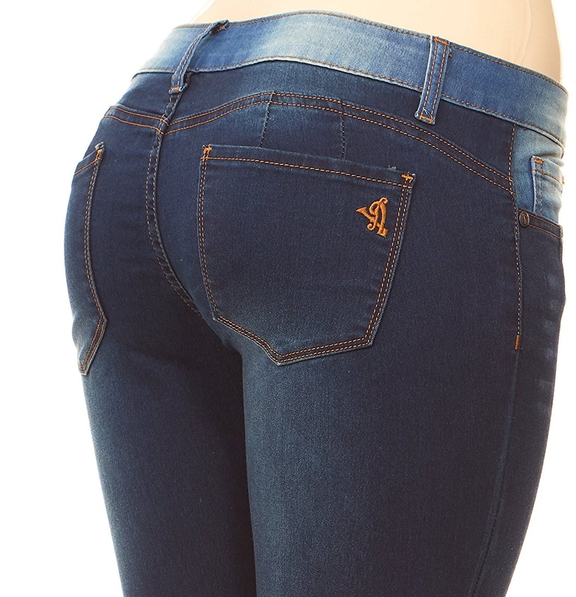 VIP Jeans for women | Low waisted Skinny Jeans Fray Hem Comfort Stretch ...