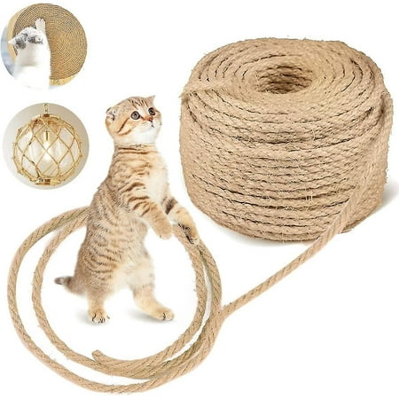 Natural Sisal Rope For Cat Scratch Pillar Repair And Replacement, Cat ...