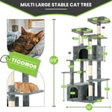 NINESHI 69'' Indoor Cat Tree Tower with Multiple Levels, Sisal ...