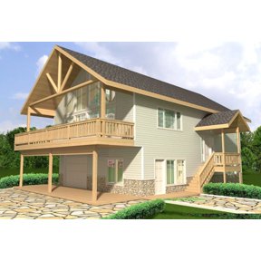 001-3104: Split level Craftsman 3 Bed, 2 Bath Luxury Home Plan, 1811 Sq ...