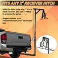 HECASA 2" Hitch Mounted Deer Hoist 600 lbs Capacity Deer Hitch Game ...