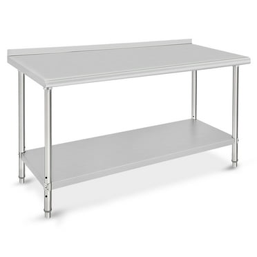 VEVOR Stainless Steel Kitchen Work Table,30x30x36'', Commercial Kitchen ...