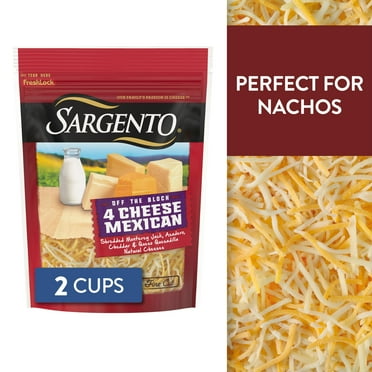 Kraft Mexican Style Four Cheese Blend Shredded Cheese, 16 oz Bag ...