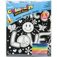 Velvet Coloring Poster: Peace & Love, 16 x 20 inches - Walmart.com