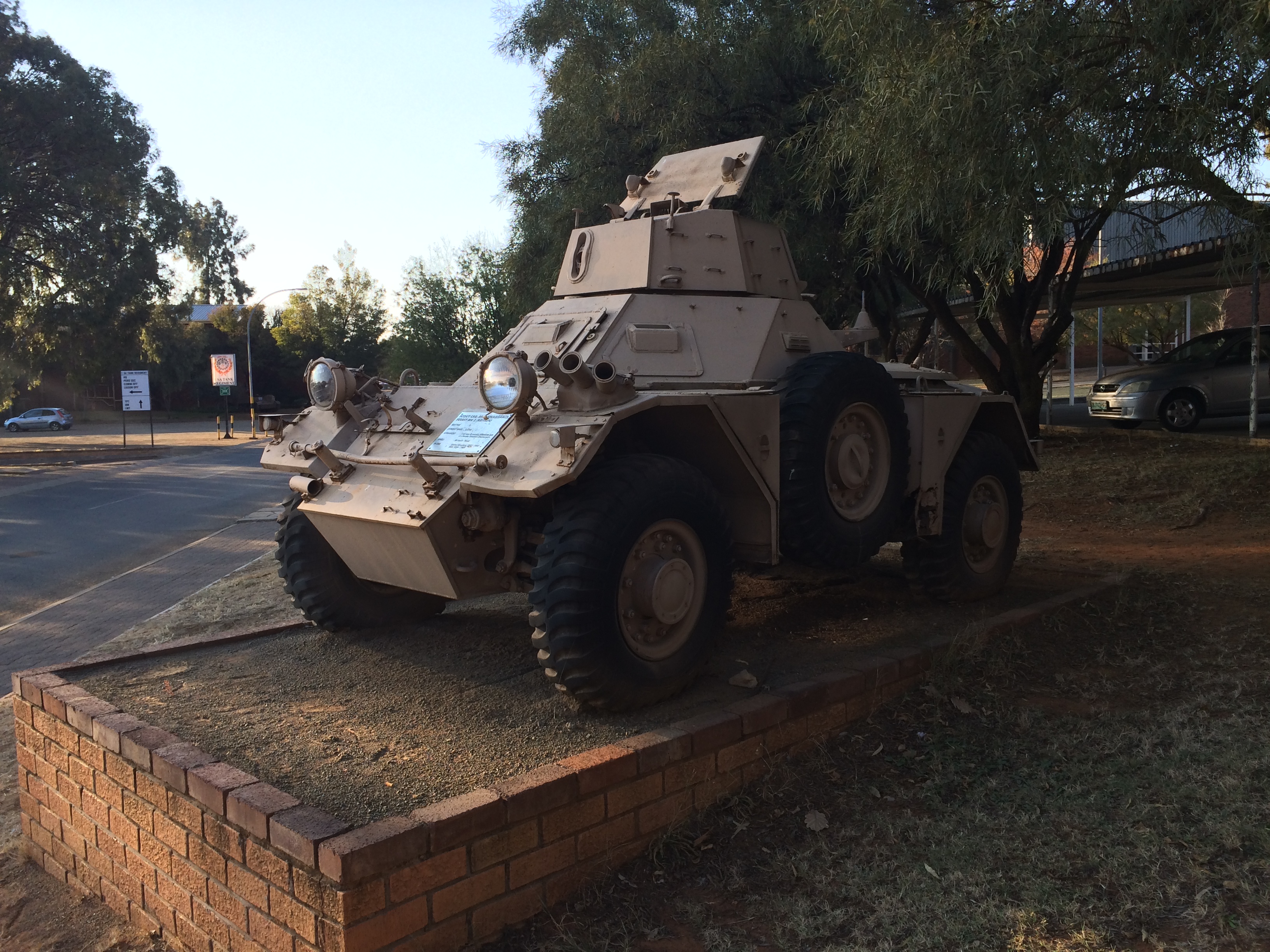 Daimler Ferret Mk2 at 1 Tank Regiment, Tempe Base, Bloemfontein. 2014 ...